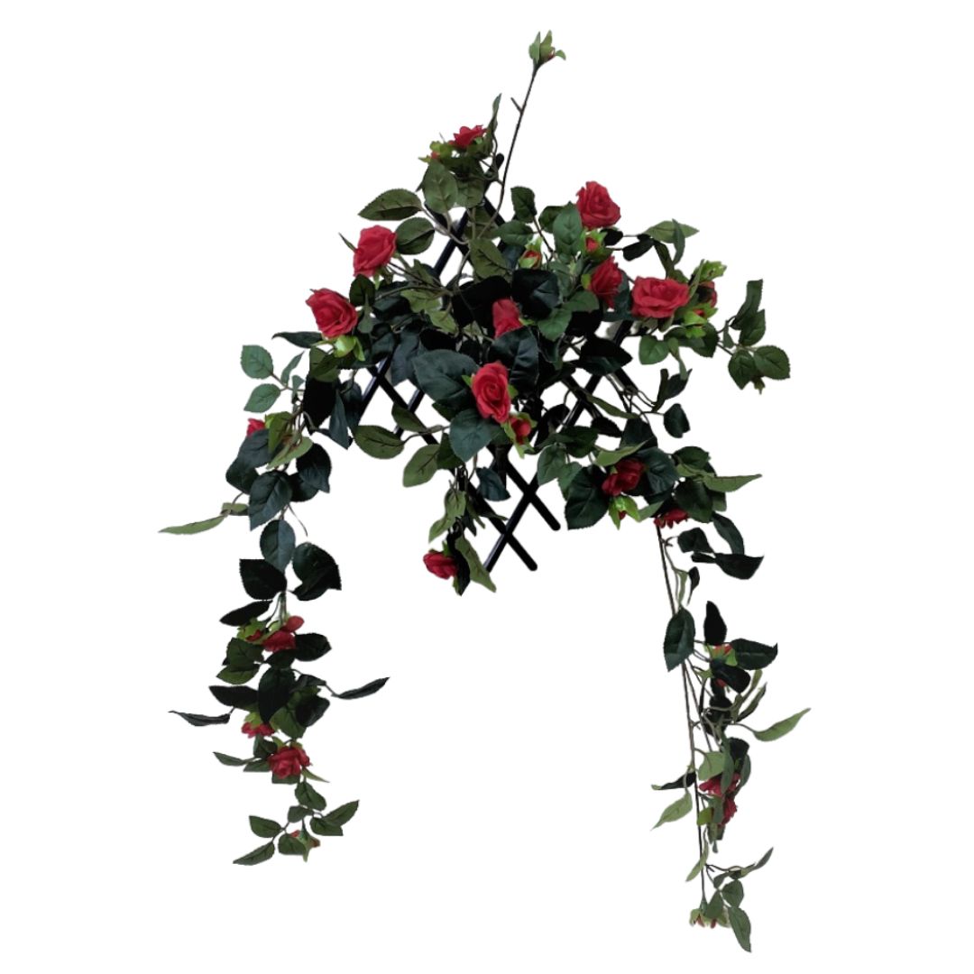 Flower Rose artificial with wall panel hanging home décor Aplant558